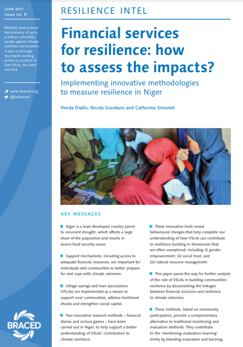 Financial services for resilience: How to assess the impacts? | UNW WRD ...