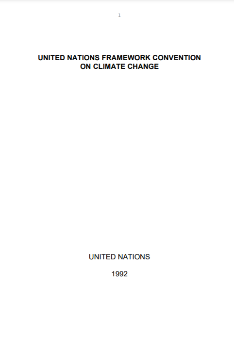 United Nations Framework Convention on Climate Change | UNW WRD ...