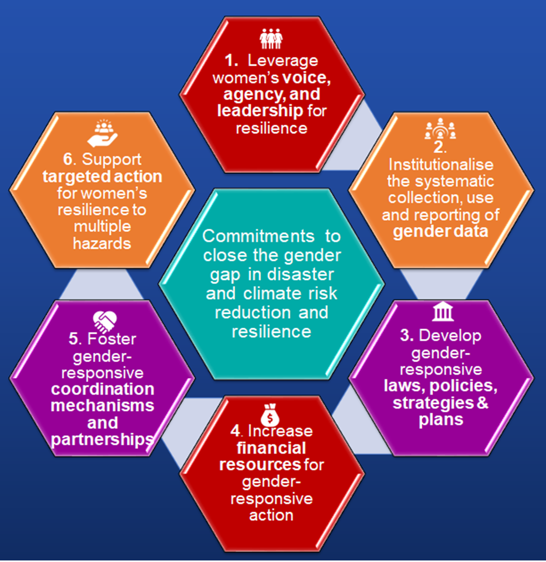 Closing the gender gaps for women's resilience to disasters and climate ...